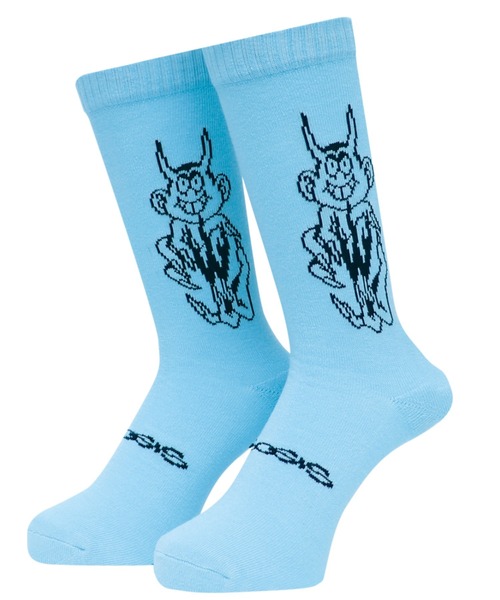 Whimsy（ウィムジー）の「DEVIL SOCKS LIGHT BLUE（ソックス/靴下）」 - WEAR