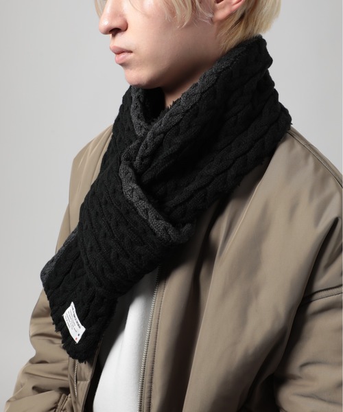 SETUP7（セットアップセブン）の「【SETUP7】裏ボアケーブル編み挿し込みマフラー WE（マフラー）」 - WEAR