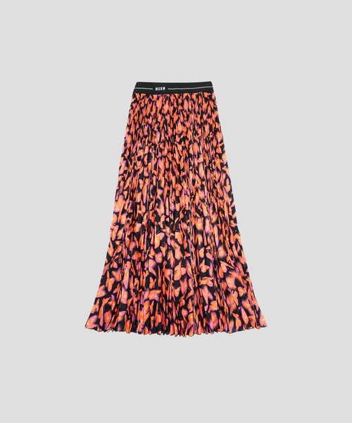 MSGM（エムエスジーエム）の「NEON BUTTERFLY プリーツスカート（スカート）」 - WEAR