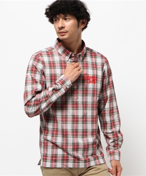 BEAMS GOLF（ビームスゴルフ）の「BEAMS GOLF ORANGE LABEL / 先染め チェック プルオーバーB.D シャツ ...