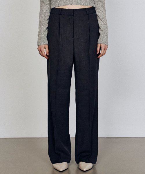 MINIMAL STRAIGHT LINE SLACKS_CHARCOAL（スラックス）｜NICK&NICOLE（ニックアンドニコール）の ...