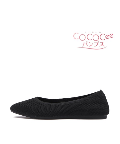 ABC SELECT エービーシーセレクト COCOCEE（心地いい） ニットパンプス W5042 BLACK（パンプス）｜ABC-MART ...
