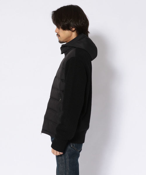 g-stage（ジーステージ）の「G-stage/ジーステージ/knit sleeve hooded down jacket/ニットスリーヴ ...