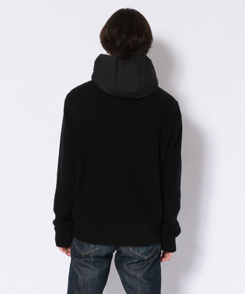 g-stage（ジーステージ）の「G-stage/ジーステージ/knit sleeve hooded down jacket/ニットスリーヴ ...