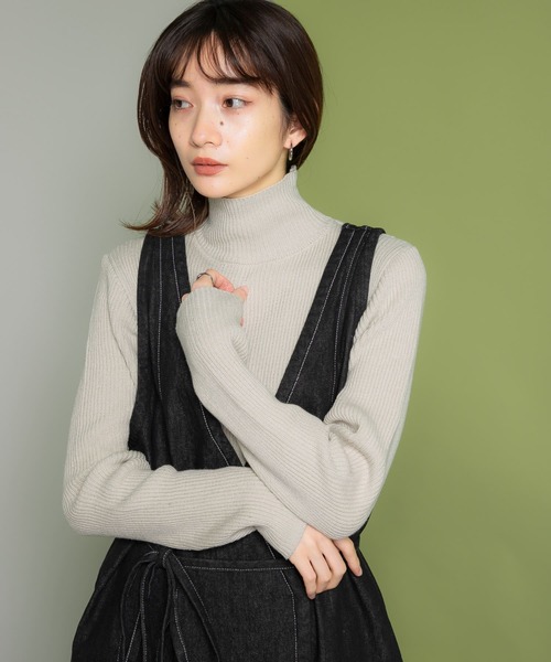 KBF（ケイビーエフ）の「illi サイドラインハイネックニット（ニット/セーター）」 - WEAR
