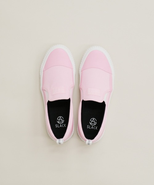 SLACK FOOTWEAR（スラックフットウェア）の「LEPOT/レポット PINK×WHITE（スリッポン）」 - WEAR