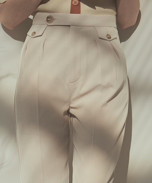 Elleia（エレイア）の「ハイウエストセンタータックパンツ（その他パンツ）」 - WEAR