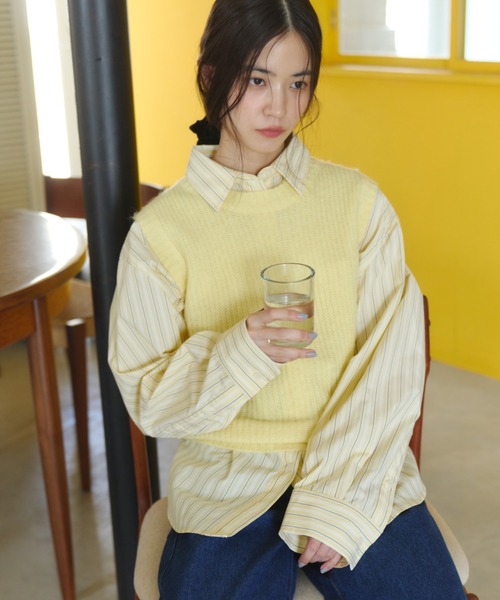 haek（ハク）の「stripe shirt/ストライプシャツ（シャツ/ブラウス）」 - WEAR
