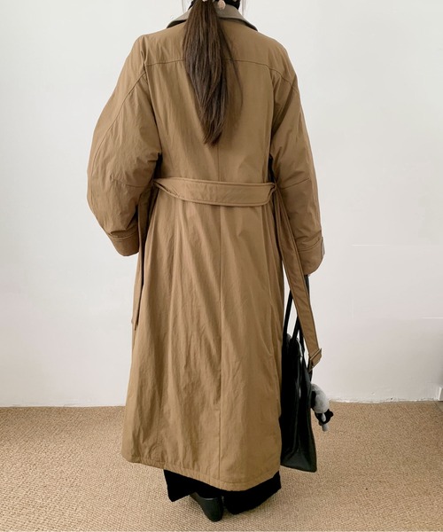 セール】DECADE CLASSIC 襟切り替えロングダウンジャケット（ダウン