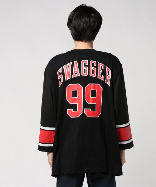 SWAGGER（スワッガー）の「"LOGO" FOOTBALL JERSEY（Tシャツ/カットソー）」 - WEAR