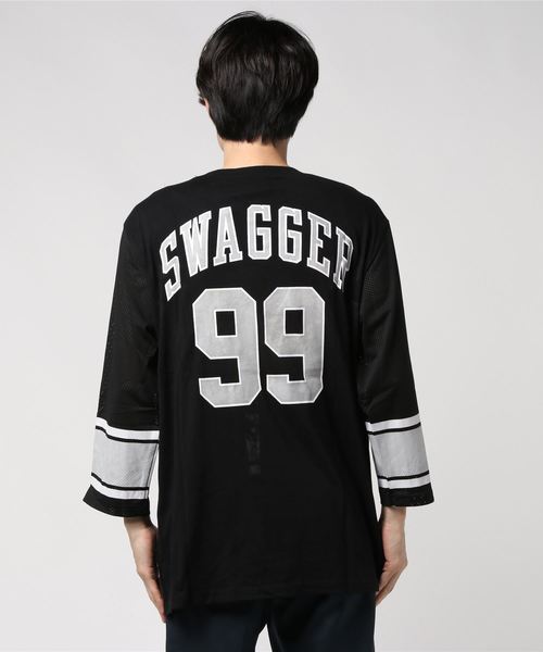 SWAGGER（スワッガー）の「"LOGO" FOOTBALL JERSEY（Tシャツ/カットソー）」 - WEAR