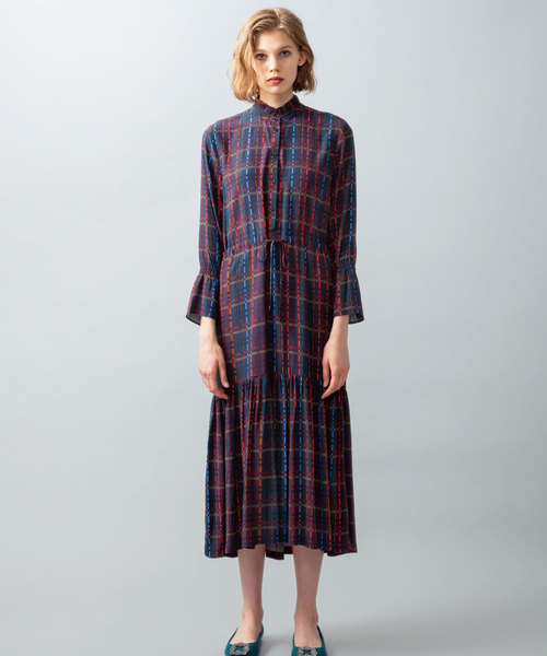 JETSET SOLO PLUS （ジェットセットソロプラス）の「【CKS】マルチチェックマキシワンピース（シャツワンピース）」 - WEAR