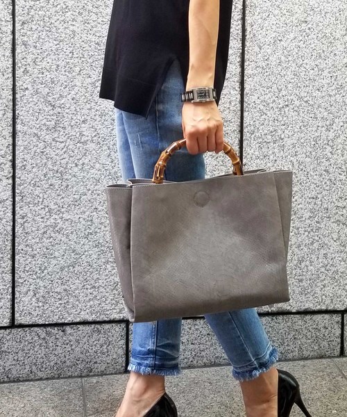 LS Scene（エルエスシーン）の「【LS Scene】 トートバッグバンブートリプルパイソン（トートバッグ）」 - WEAR