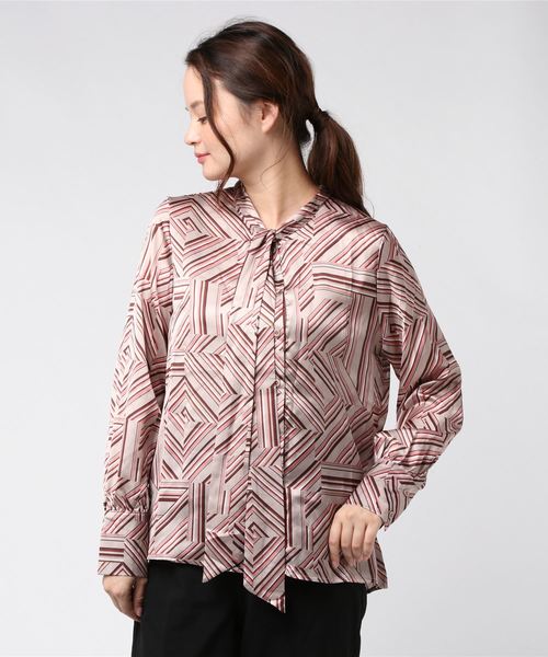 Libby&Rose（リビーアンドローズ）の「幾何学ボウタイブラウス（シャツ/ブラウス）」 - WEAR