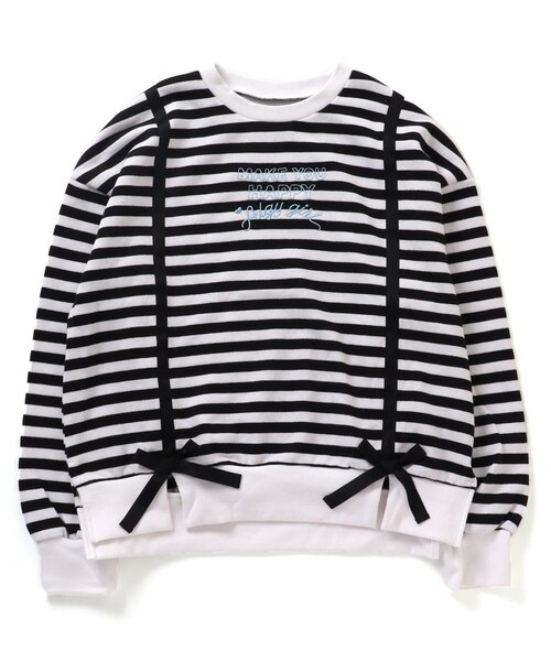 ALGY（アルジー）の「10th復刻 りぼんボーダートレーナー（スウェット）」 - WEAR