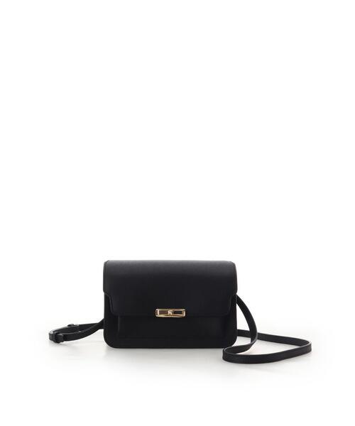 セール】リボンモチーフ金具スプリットレザーショルダーバッグ