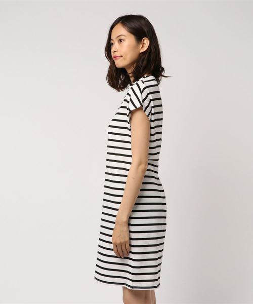 KOBE LETTUCE（コウベレタス）の「ボーダー柄or無地 タック入りシンプルワンピース レディース チュニック[E1674]神戸レタス ...