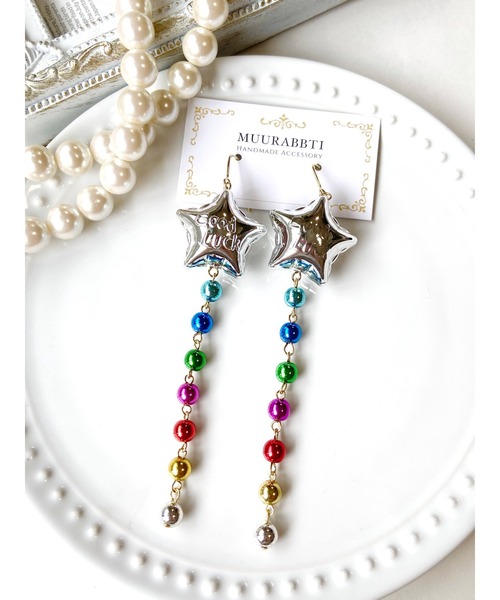 【MUURABBTI】スターバルーンパーティーピアス(MA)（ピアス（両耳用））｜tone（トーン）のファッション通販 - ZOZOTOWN