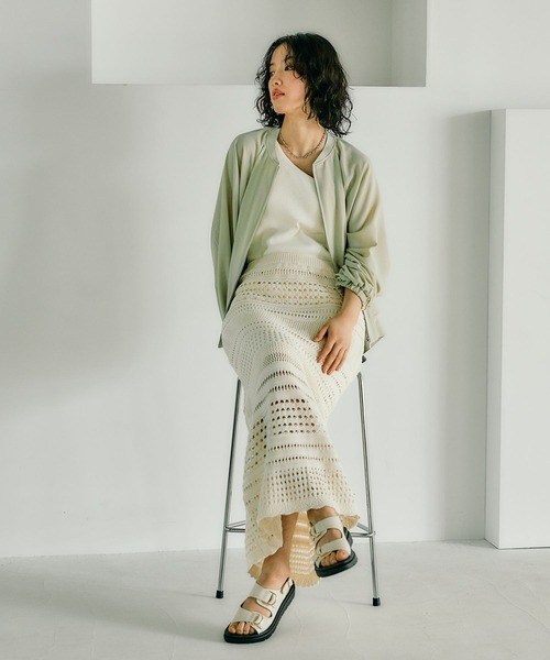 LEPSIM（レプシィム）の「7ゲージパッチワークメッシュスカート 308323（スカート）」 - WEAR