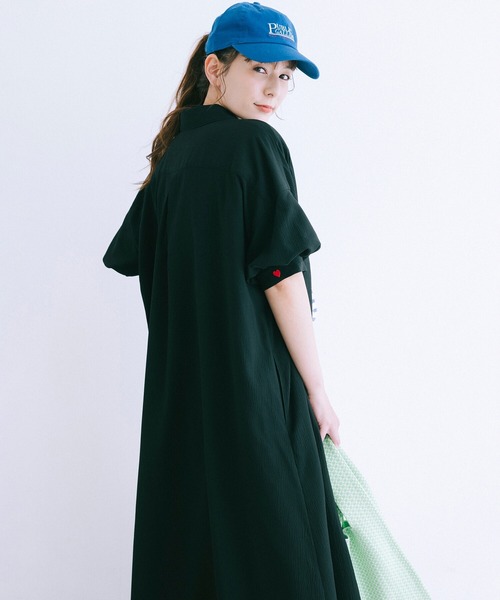 haco!（ハコ）の「【スザンヌさんコラボ】着心地も気分も向上！のびのび過ごせる やわらか素材の包み込みONE-PIECE by LOVE&PEACE PROJECT（ワンピース）」 - WEAR