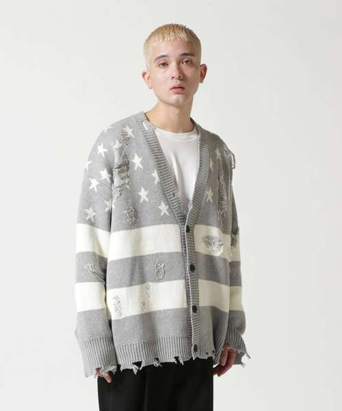 WHITELAND（ホワイトランド）の「WHITELAND/ホワイトランド/FLAGカーディガン（カーディガン/ボレロ）」 - WEAR