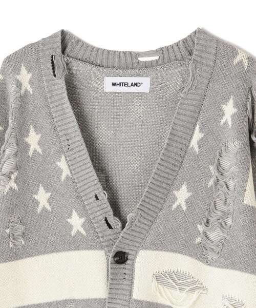 WHITELAND（ホワイトランド）の「WHITELAND/ホワイトランド/FLAGカーディガン（カーディガン/ボレロ）」 - WEAR