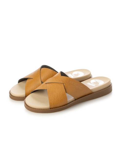 moz（モズ）の「made in japan moz(モズ)クロスベルトフラットスライドサンダル（サンダル）」 - WEAR