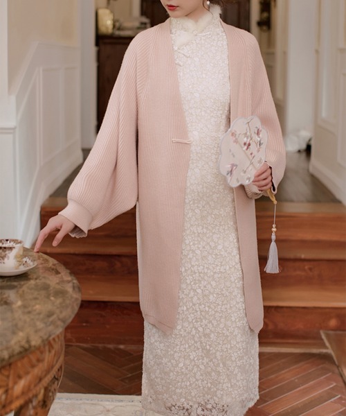 ELCY（エルシー）の「【ELCY】チャイナ風ロングニットカーディガン（ニット/セーター）」 - WEAR