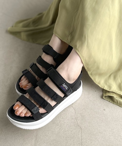 Java（ジャバ）の「《JaVa ジャバコラボ》ラフにお洒落見え。RETROハイソールサンダル（サンダル）」 - WEAR