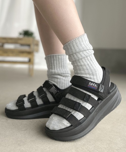 Java（ジャバ）の「《JaVa ジャバコラボ》ラフにお洒落見え。RETROハイソールサンダル（サンダル）」 - WEAR