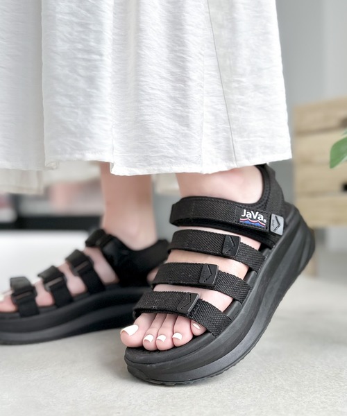 Java（ジャバ）の「《JaVa ジャバコラボ》ラフにお洒落見え。RETROハイソールサンダル（サンダル）」 - WEAR