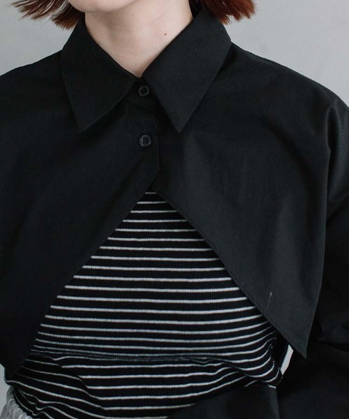 Flugge（フラッジー）の「layered short SH/レイヤードショートシャツ（シャツ/ブラウス）」 - WEAR