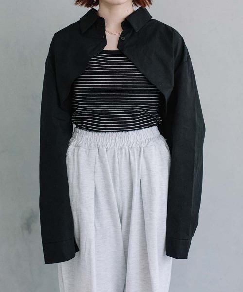 Flugge（フラッジー）の「layered short SH/レイヤードショートシャツ（シャツ/ブラウス）」 - WEAR