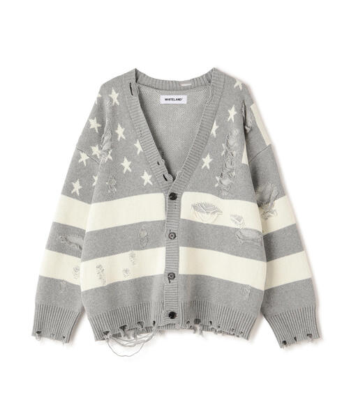 WHITELAND（ホワイトランド）の「WHITELAND/ホワイトランド/FLAGカーディガン（カーディガン/ボレロ）」 - WEAR