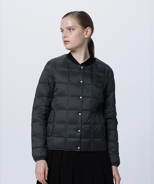 【TAION(タイオン)】〈ウィメンズ〉ベーシック クルーネックボタン インナーダウンジャケット（ダウンジャケット/コート）｜TAION（タイオン）のファッション通販 - ZOZOTOWN