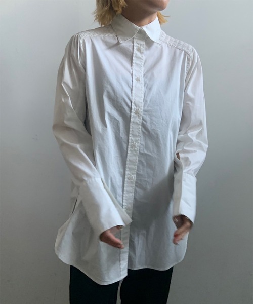 AMERI（アメリ）の「SHIRRING SHOULDER OVER SHIRT（シャツ/ブラウス）」 - WEAR