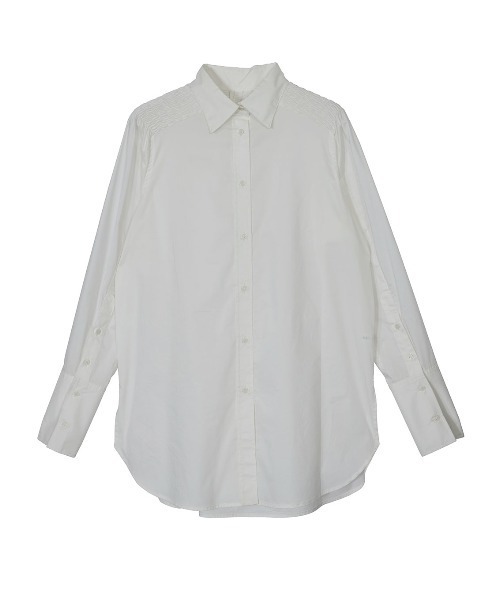 AMERI（アメリ）の「SHIRRING SHOULDER OVER SHIRT（シャツ/ブラウス）」 - WEAR