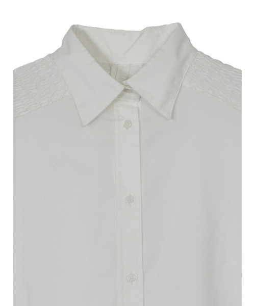 AMERI（アメリ）の「SHIRRING SHOULDER OVER SHIRT（シャツ/ブラウス）」 - WEAR