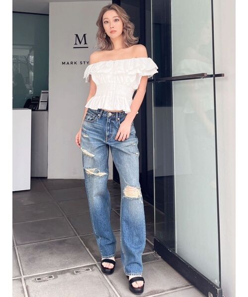 GYDA（ジェイダ）の「2WAYフリルオフショルブラウス（シャツ/ブラウス）」 - WEAR