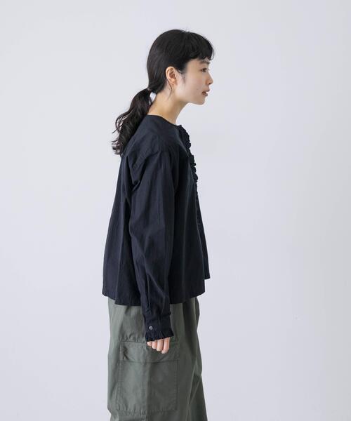 コットンシルクフリルブラウス（シャツ/ブラウス）｜かぐれ（カグレ