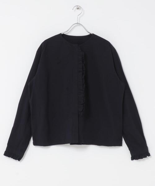 コットンシルクフリルブラウス（シャツ/ブラウス）｜かぐれ（カグレ