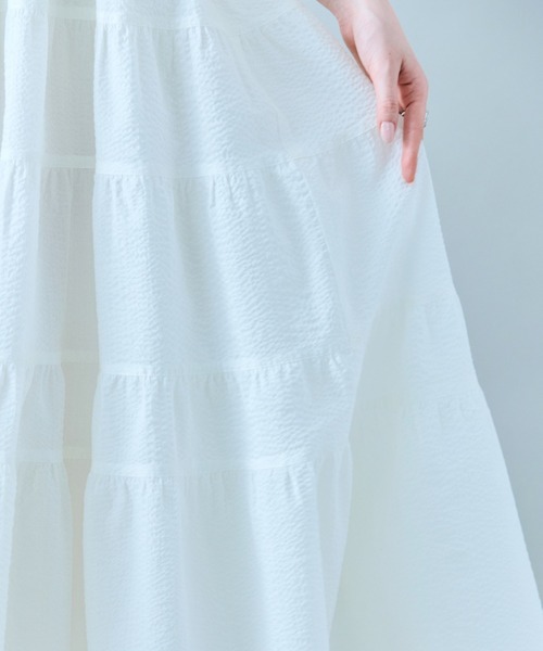 ランダムプリーツティアードワンピース（ワンピース）｜Audie a Muses