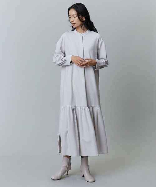 【セール】フラノギャザーワンピース（ワンピース）｜1er Arrondissement（プルミエアロンディスモン）のファッション通販 ...