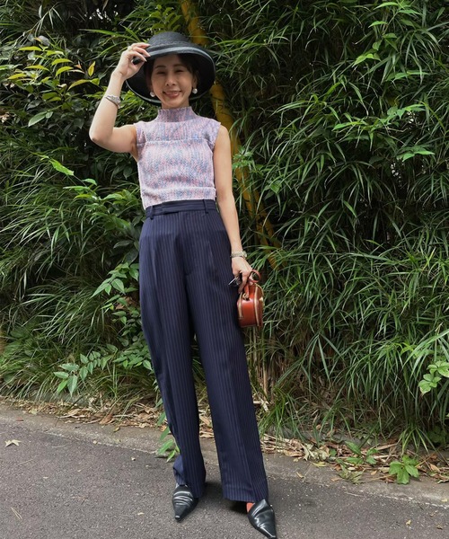 AMERI（アメリ）の「GEOMETRIC PATTERN SHIRRING TOP（ニット/セーター）」 - WEAR