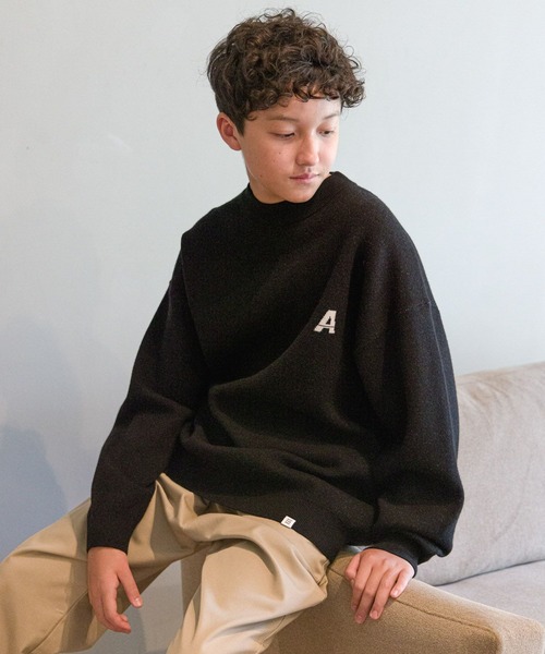 GLOBAL WORK（グローバルワーク）の「メルティバックロゴニット/AND YUA ANY/906282（ニット/セーター）」 - WEAR