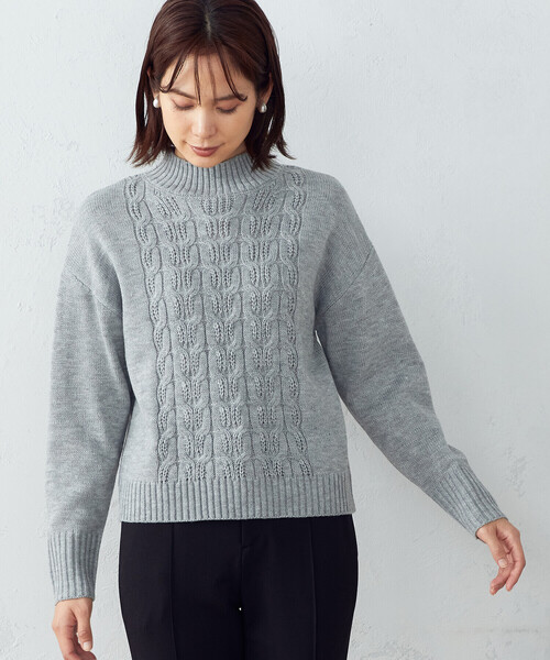Comme Ca Ism(コムサイズム)の「ケーブル編みニット(ニット セーター)」 Wear