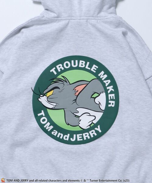 Tom＆Jerry（トムアンドジェリー）の「【SEQUENZ】TOM and JERRY CIRCLE LOGO PK / トムとジェリー ストリート アメリカン サークル パーカー ペア ...