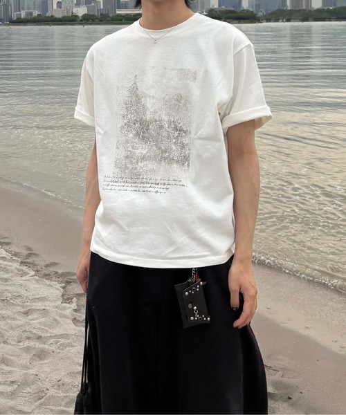 epnok（エプノック）の「【EPNK】Crack graphic tee / クラックグラフィックTee（Tシャツ/カットソー）」 - WEAR