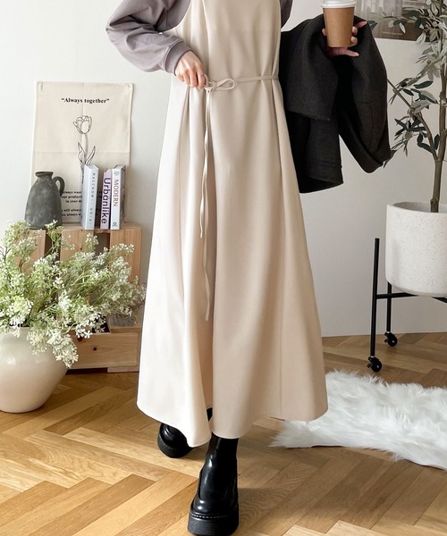 classicalelf（クラシカルエルフ）の「リネンライクマルチwayロングキャミワンピース（ワンピース）」 - WEAR