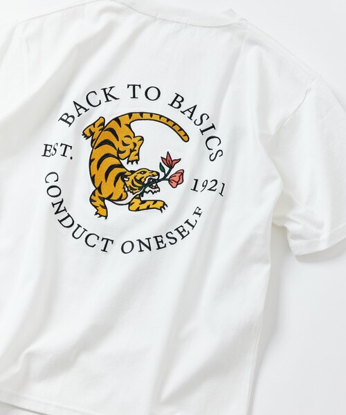 FREAK'S STORE（フリークスストア）の「限定展開 リラックスフィット バックプリント クルーネックTシャツ/Rush Tiger（T ...